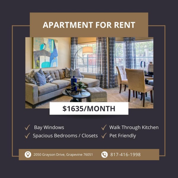 Available one, two, & three bedroom apartments in Grapevine, TX | Royal ...